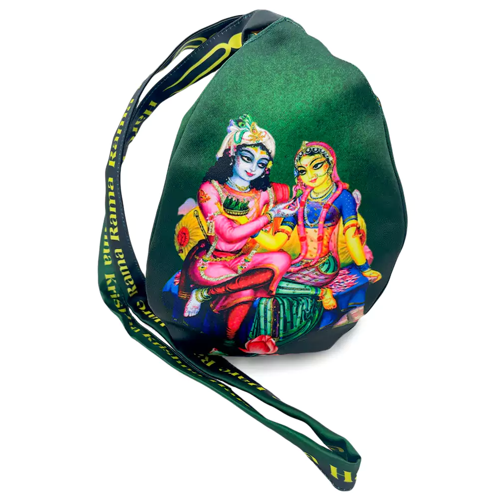 Discover serenity and devotion with our green chanting bead bag, graced ...